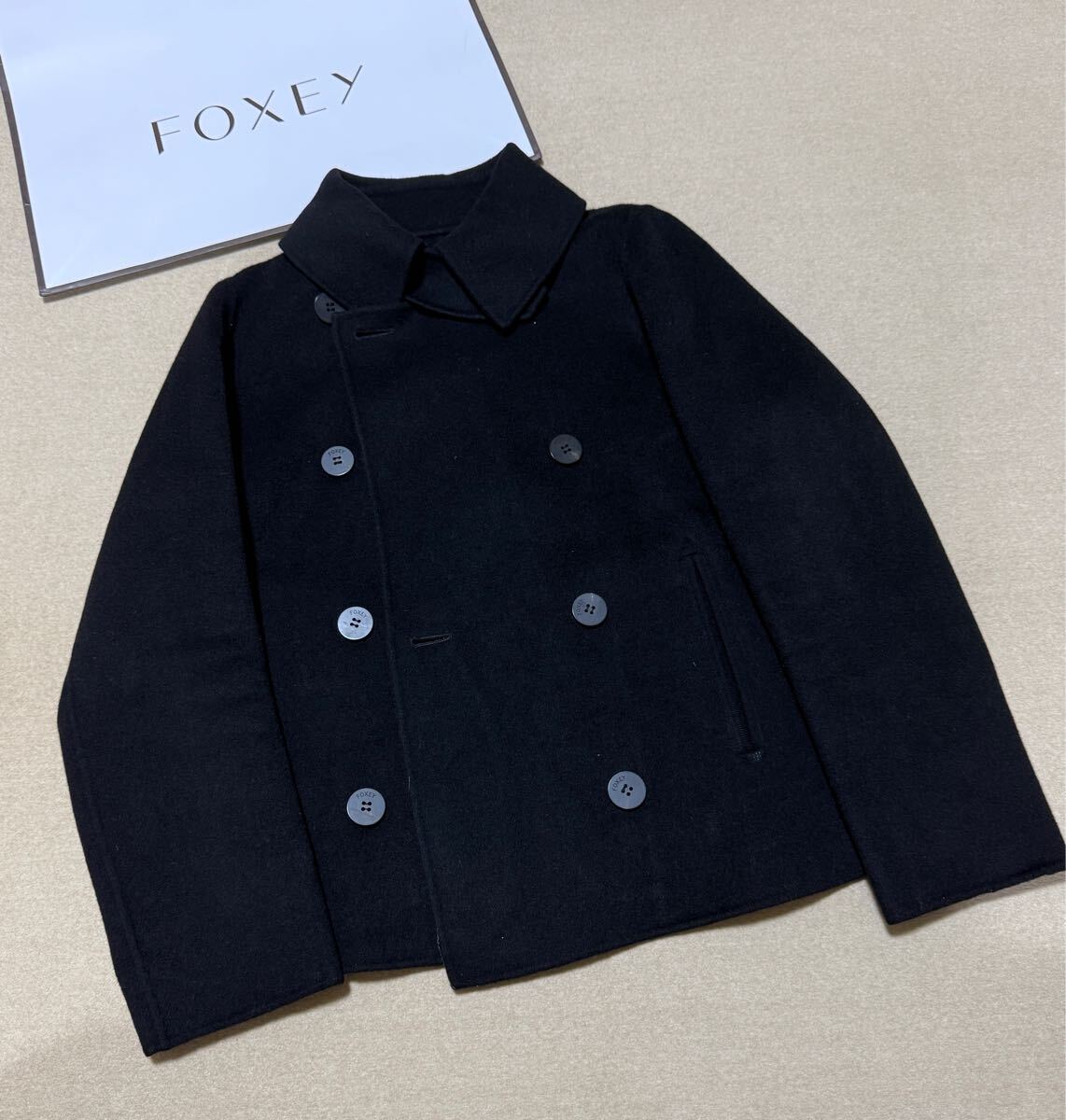 Yahoo!オークション - 02 FOXEY フォクシー ジャケット コート カシミ...