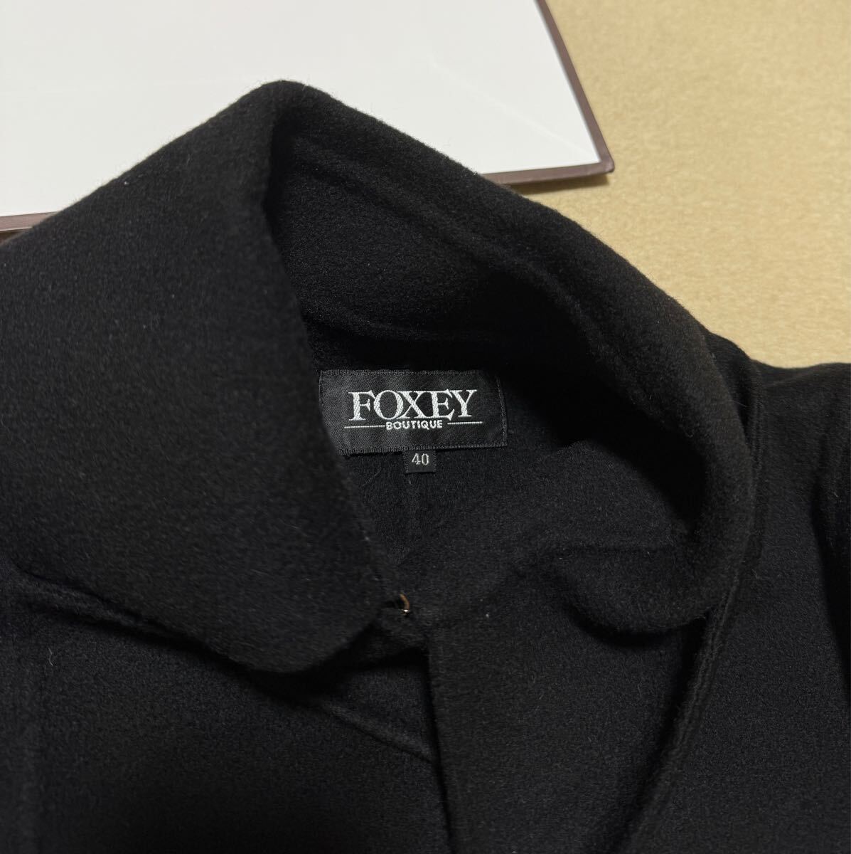 Yahoo!オークション - 02 FOXEY フォクシー ジャケット コート カシミ...