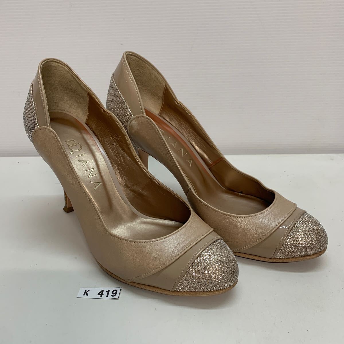 Yahoo!オークション - K419 DIANA ダイアナ レディース パンプス 23cm ...