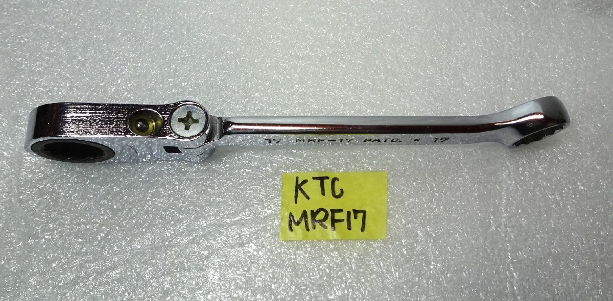 Yahoo!オークション - KTC MRF-17 首振りラチェットめがねレンチ 首振...