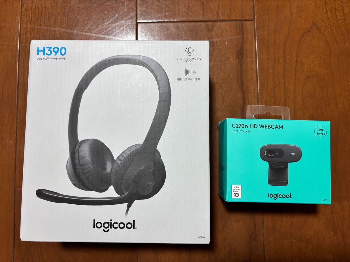 Yahoo!オークション - logicool ヘッドセット H390 C270n HD WEBCAM 付...