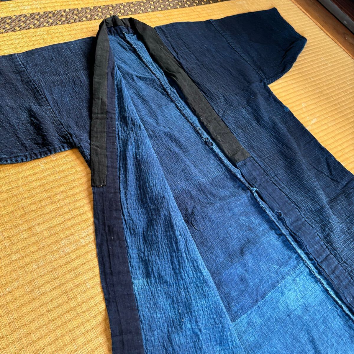 Yahoo!オークション - 5786 古布 襤褸 秋田刺し子 野良着 長着Japan ol...