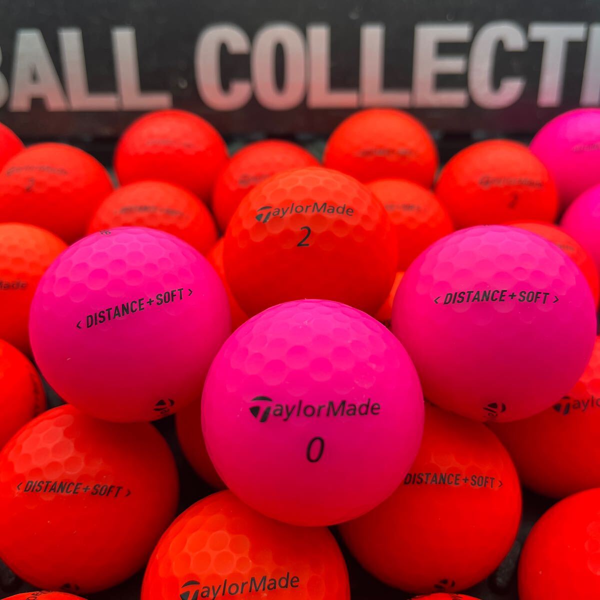No.1093 ロストボール テーラーメイド TaylorMade DISTANCE SOFT マットレッド＆ マットピンク Aランク 55球(50個～)｜売買されたオークション情報 ...