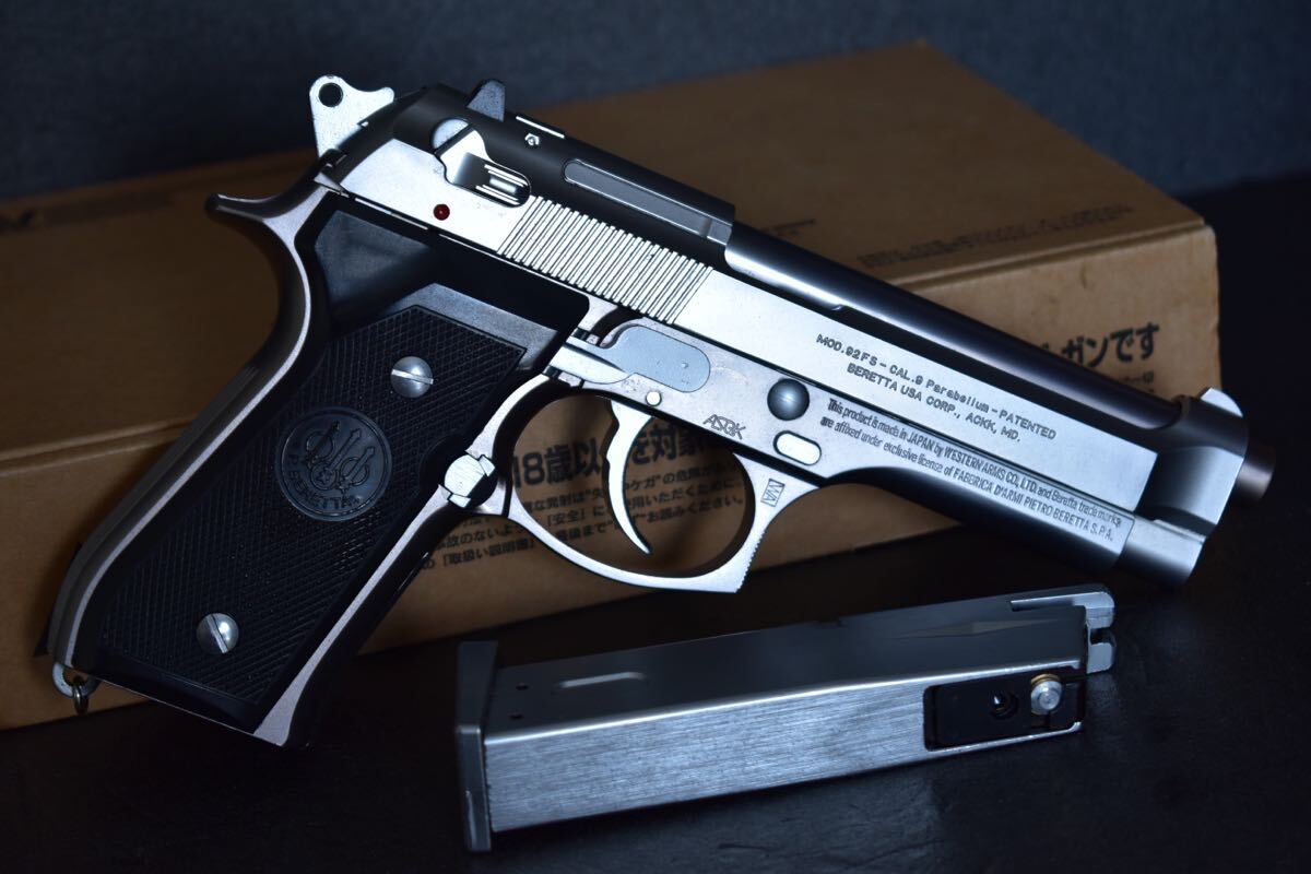 Yahoo!オークション - WA ベレッタ M92FS INOX シルバー GBB ガスブロ...