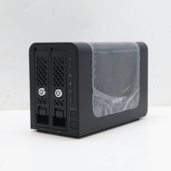 Yahoo!オークション - ELECOM NSR-MS2T2BLB【HDD1TB x 2/NAS/AC付属/...