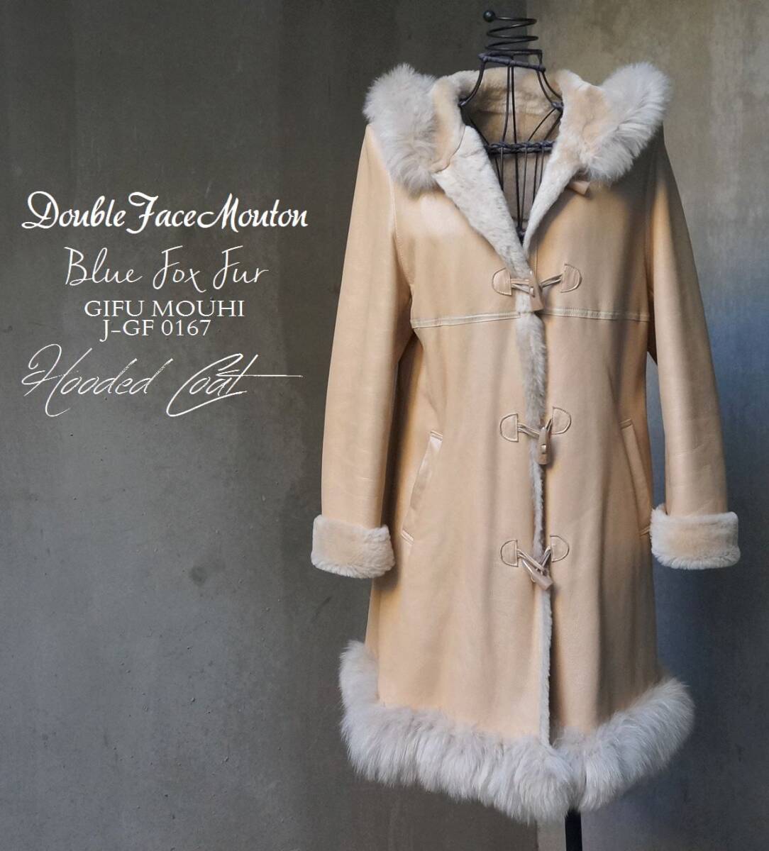 Yahoo!オークション - 岐阜毛被 GIFU MOUHI J-GF 0167 ベージュ 羊革 ...