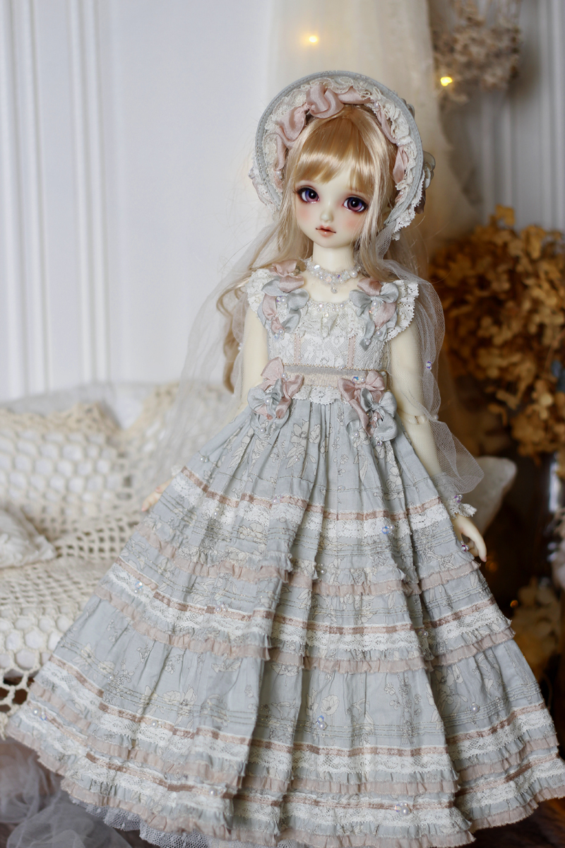 Yahoo!オークション - SDM少女ドレス yuwa花柄チュール袖ドレスset