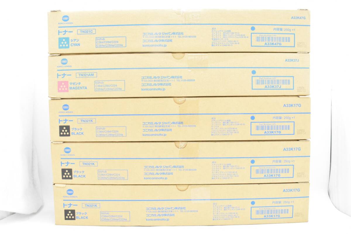 Yahoo!オークション - 未使用 コニカミノルタ 純正 トナー TN321 3色5...