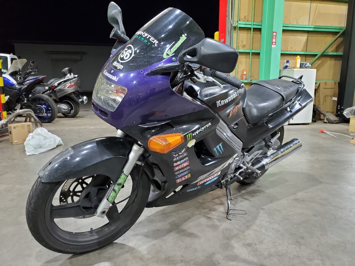 Yahoo!オークション - 格安 ZZR250 ZZ-R250 セル始動 45284km EX250H...