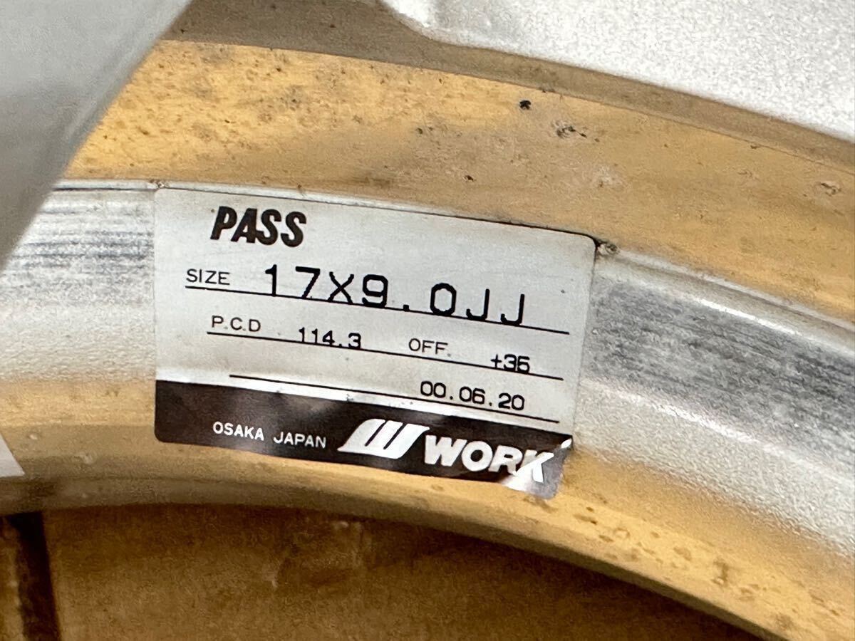 Yahoo!オークション - work S2R 17インチ 8J+35 9J+35 114.3 5H 4本 シ...