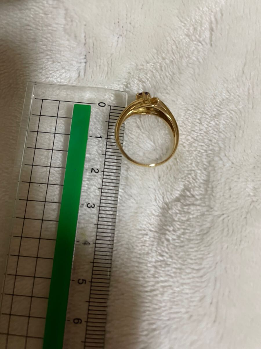 Yahoo!オークション - K18 pt 900 2.7g ルビー リング