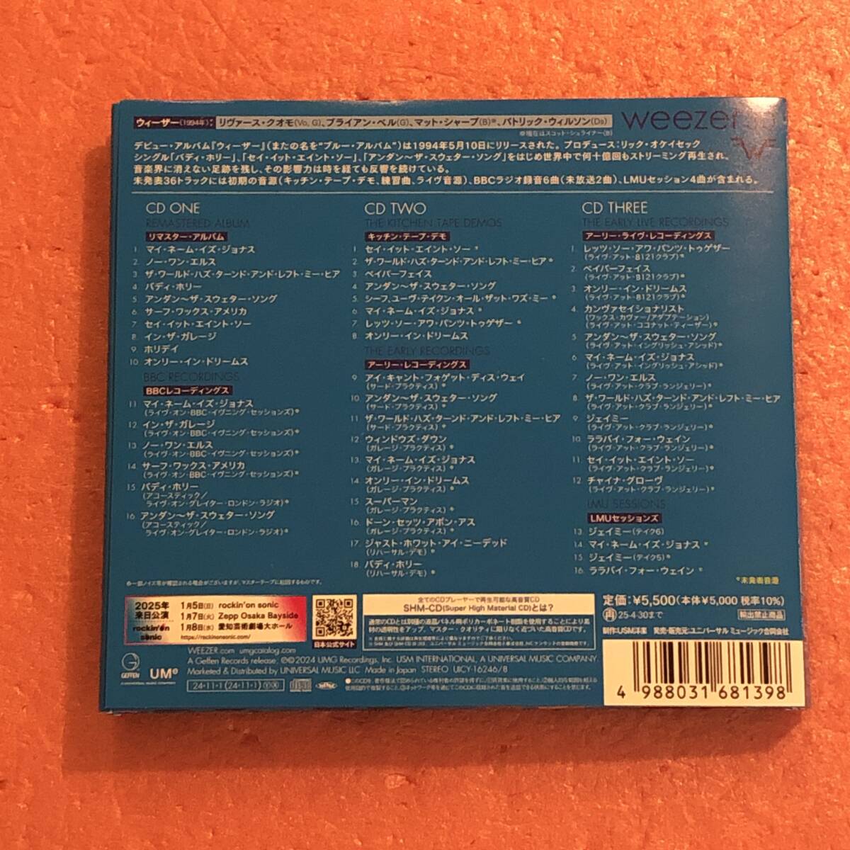 Yahoo!オークション - SHM-CD 3枚組 国内盤 帯付 ウィーザー 30周年記...