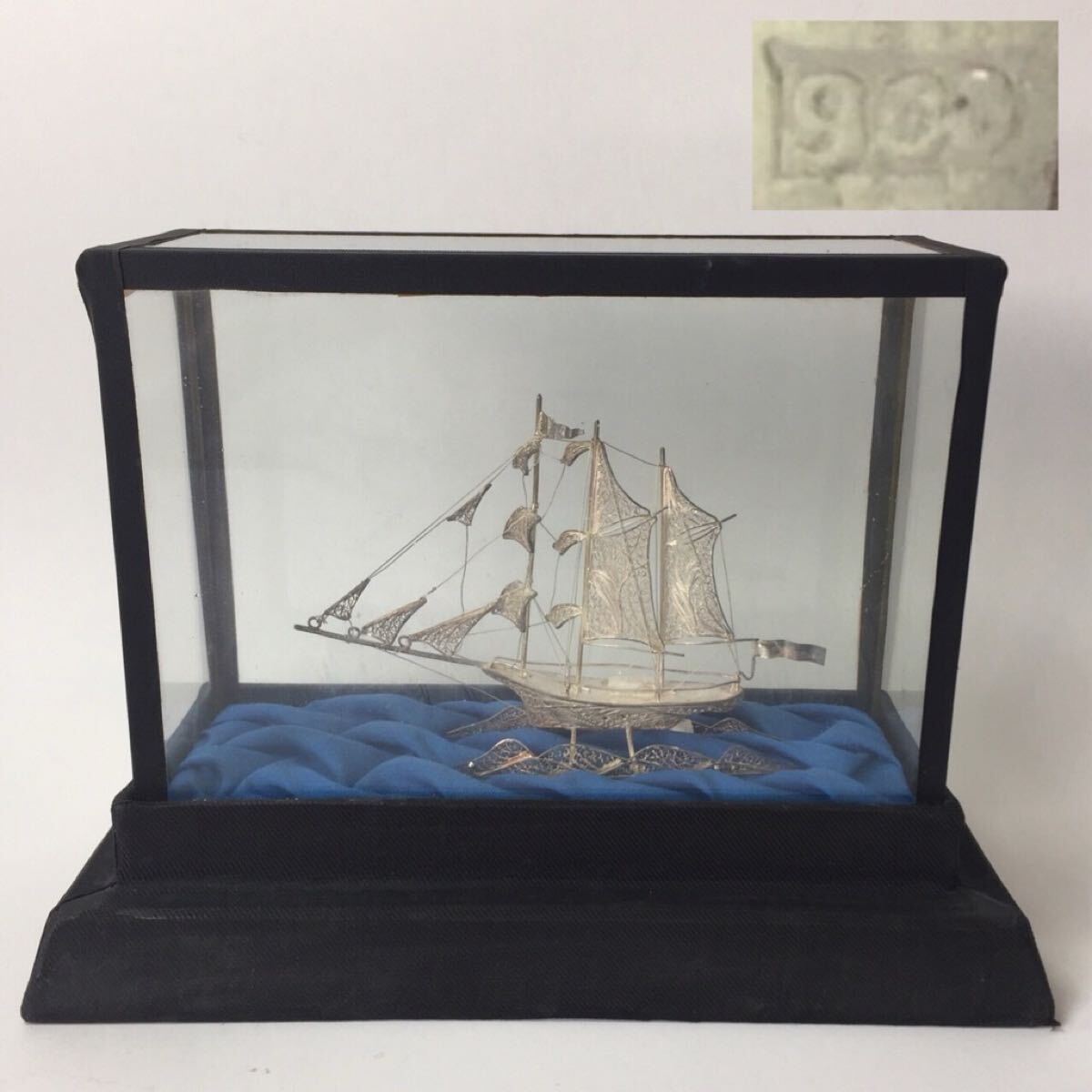 Yahoo!オークション - シルバー 帆船 船 ヨット「 900 刻印 」総重量...