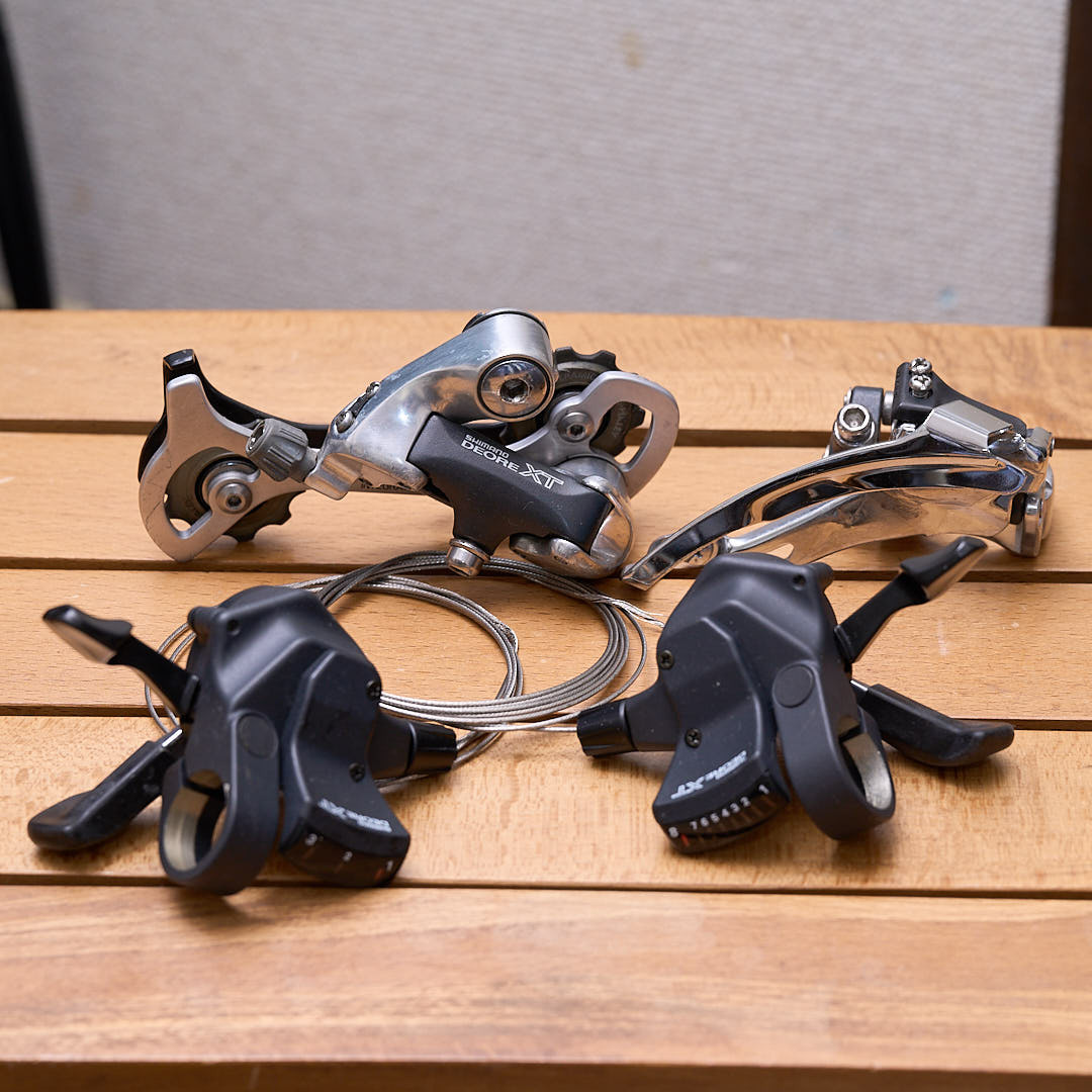 Yahoo!オークション - ビンテージ 3x8 Deore XT M737 M739 M740 Shiman...