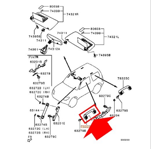 Yahoo!オークション - 新品 未使用 純正部品 三菱 パジェロ V98W 運転...