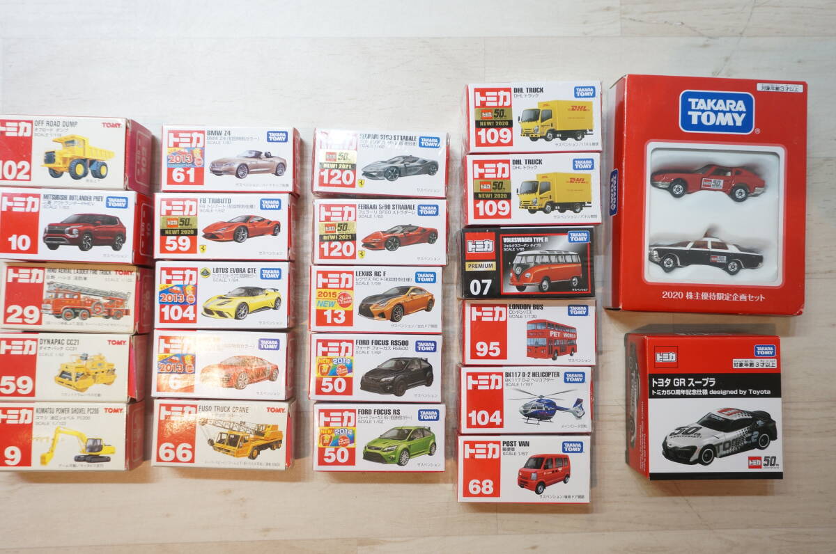 Yahoo!オークション - 【J25-1.O】まとめ売り TOMICA トミカ 24点 種類...