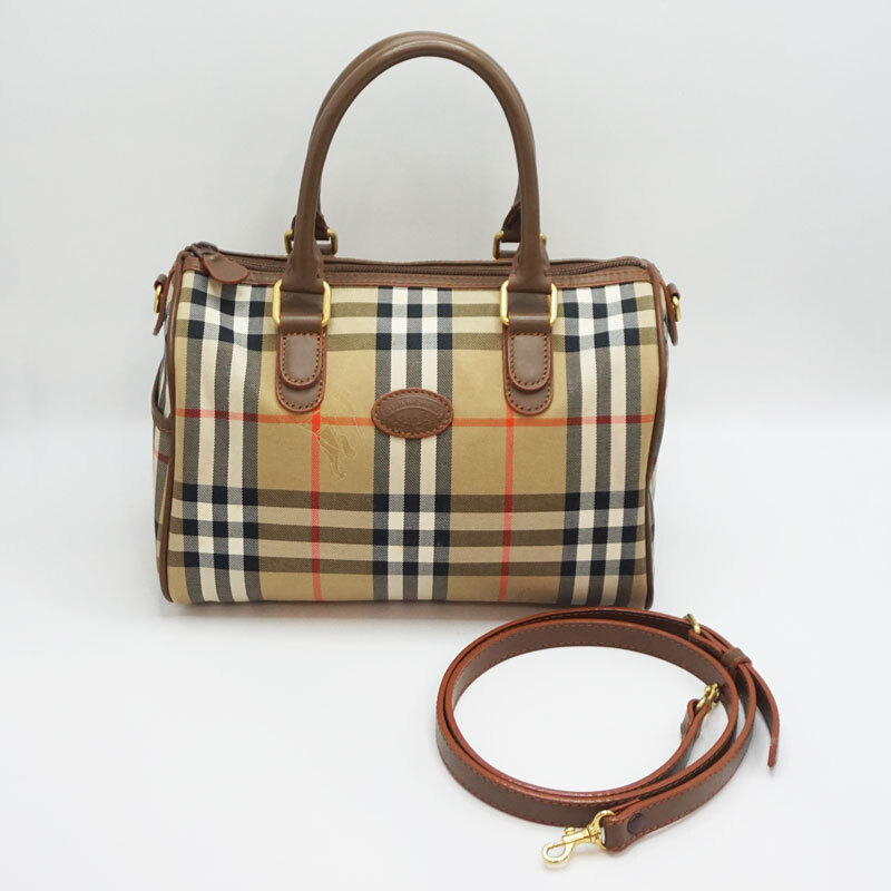 Yahoo!オークション - 【美品】バーバリー BURBERRY 2WAYバッグ ハン...
