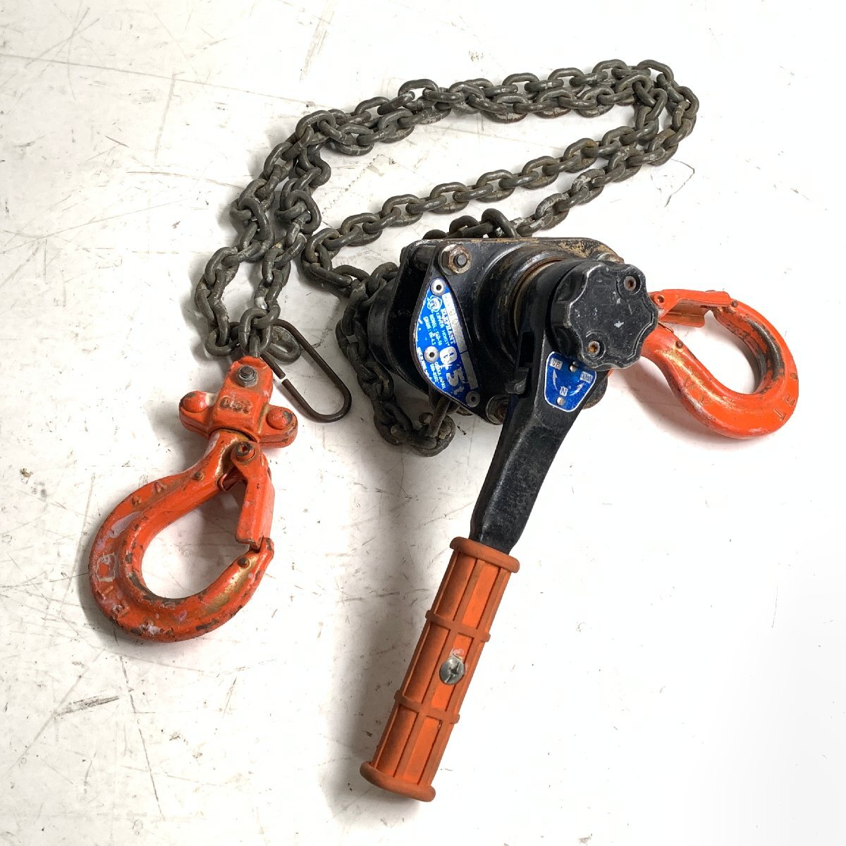 Yahoo!オークション - f001 DELEPHANT 象印 強力レバーホイスト YAD-50...