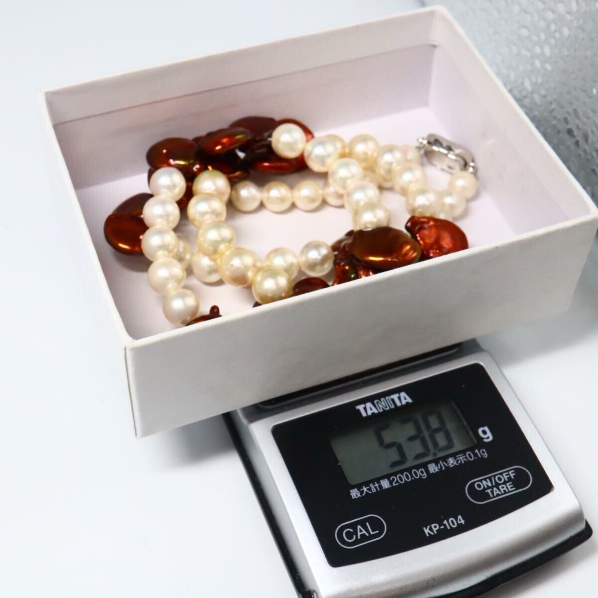 Yahoo!オークション - 1円〜 アコヤ本真珠/本真珠ネックレス D 約53.8g...