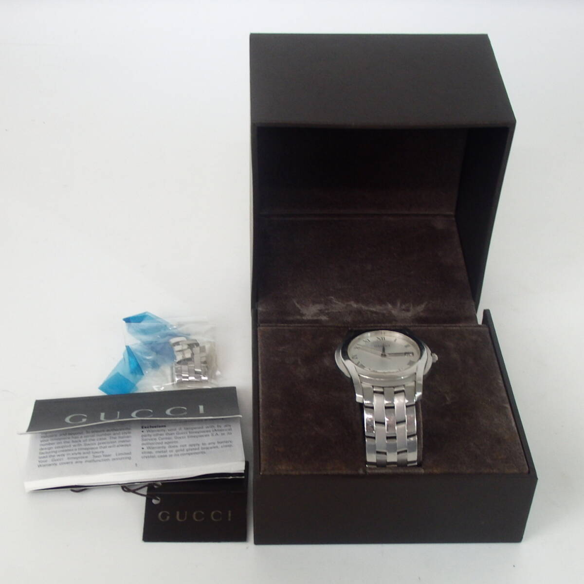 Yahoo!オークション - 1円スタート GUCCI グッチ クオーツ 5500M 腕時...