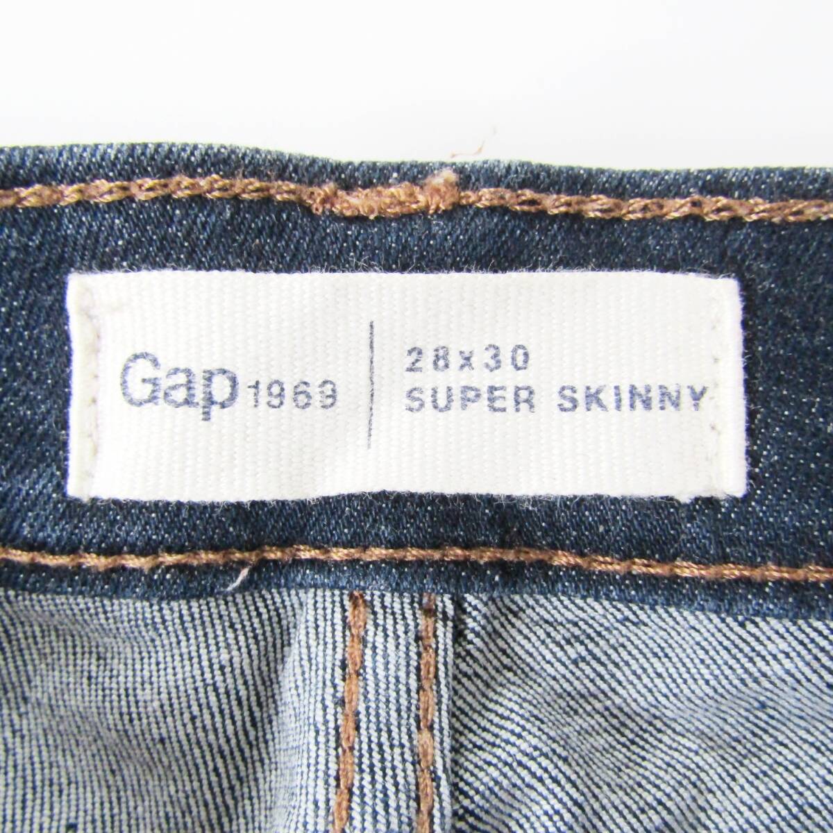 Yahoo!オークション - GAPギャップ ストレッチスキニーデニム 濃紺 28...