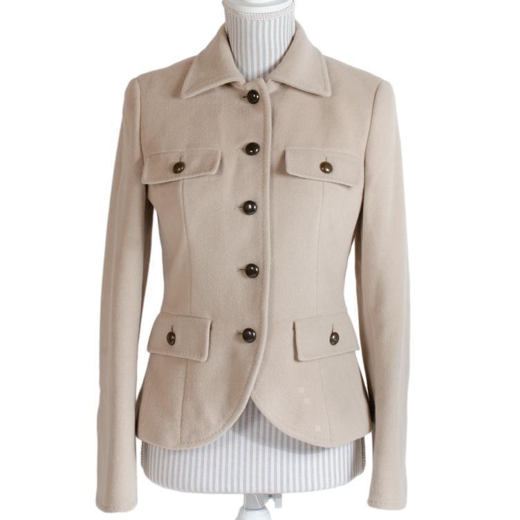 Yahoo!オークション - ICB 11号 ベージュ ステンカラージャケット アン...