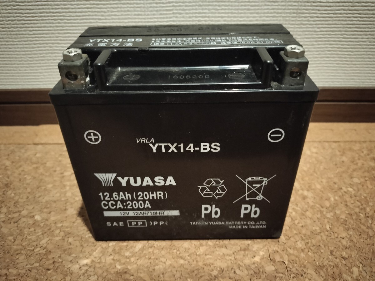 Yahoo!オークション - YTX14-BS 台湾 ユアサ 密閉型 バイク用バッテリ...