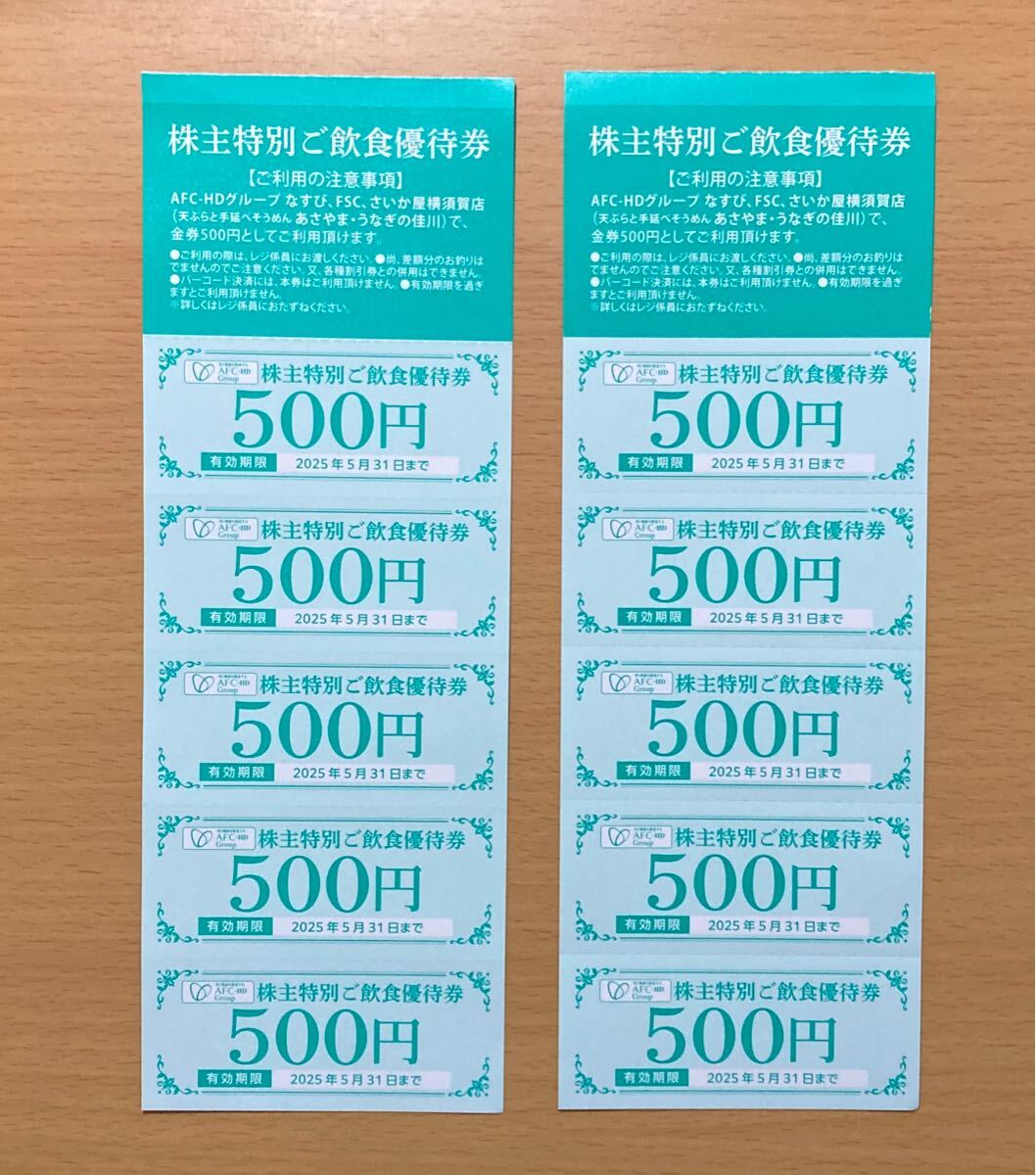 Yahoo!オークション - AFC-HD 飲食優待券 5000円分 なすび さいか屋横...