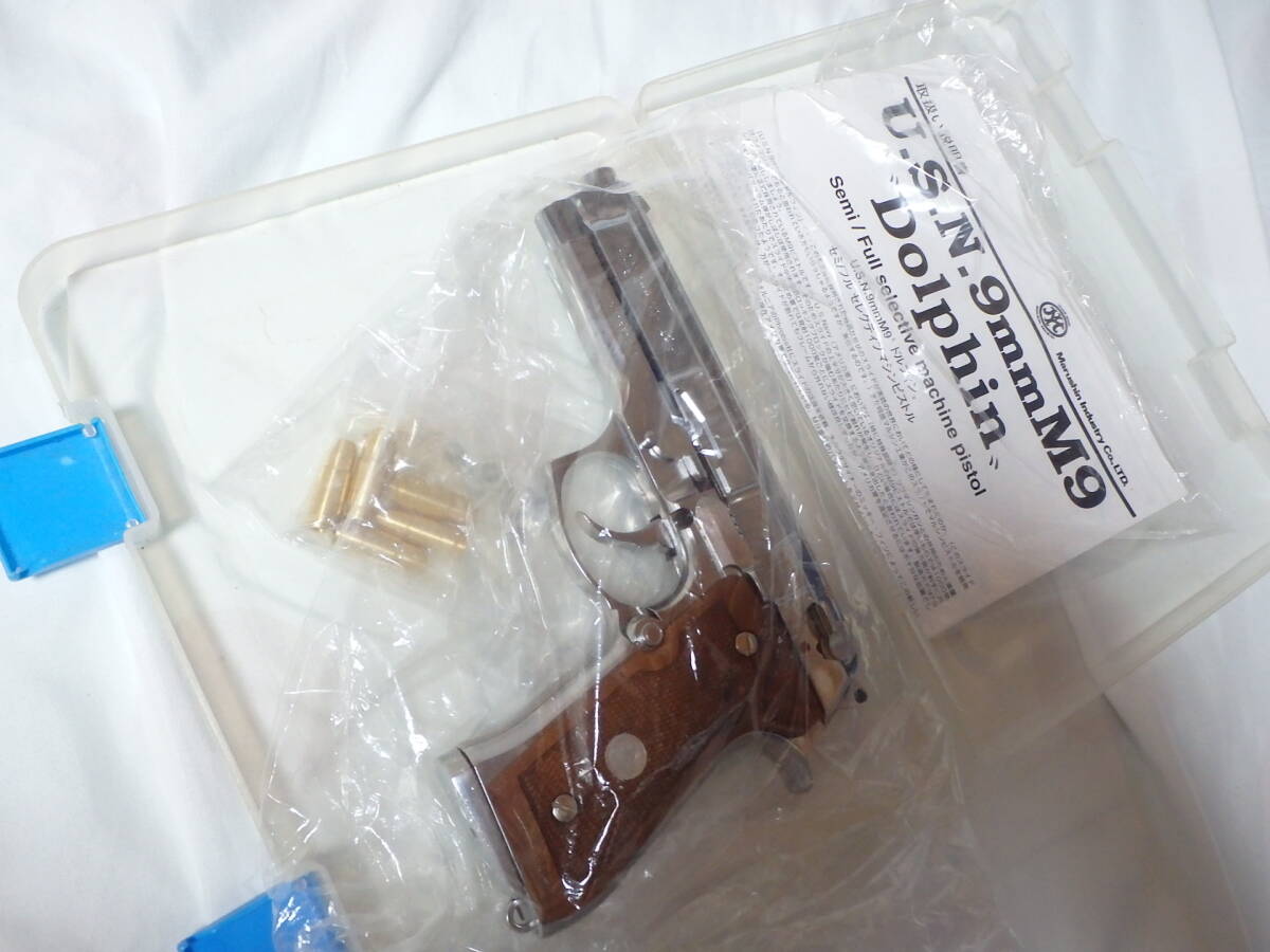Yahoo!オークション - 貴重U S N 9mm M9 ドルフィン シルバー 木グリ付...