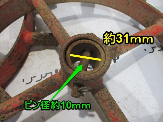 Yahoo!オークション - 群馬≪1≫ 管理機 鉄車輪 左右セット 直径約390m...