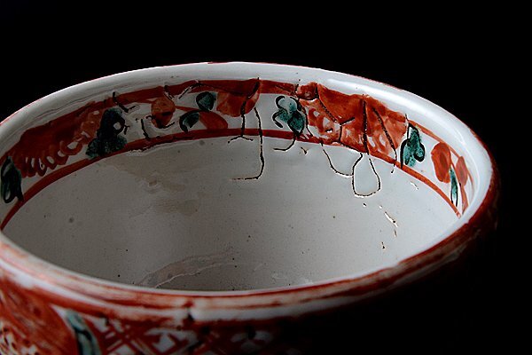 Yahoo!オークション - t-u155【和み】茶道具 時代 古渡赤絵茶碗 検 茶...