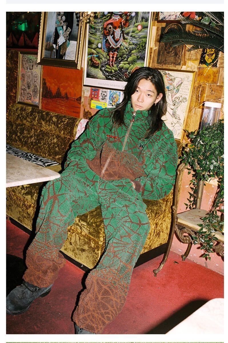 Yahoo!オークション - L 22FW Supreme / Spyder Web Polar Fleece Jack...