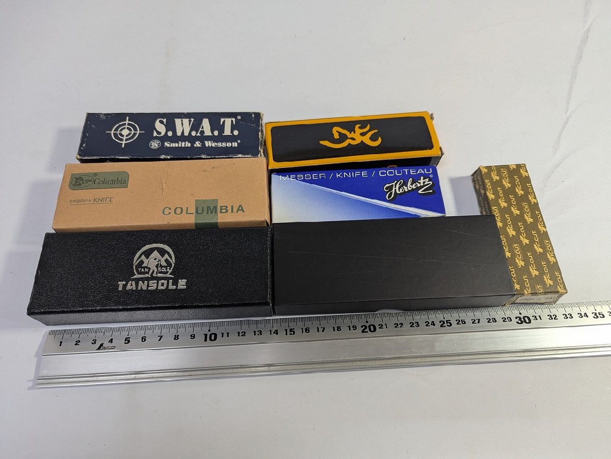 Yahoo!オークション - 長A541/フォールディングナイフ箱付7点セット TA...