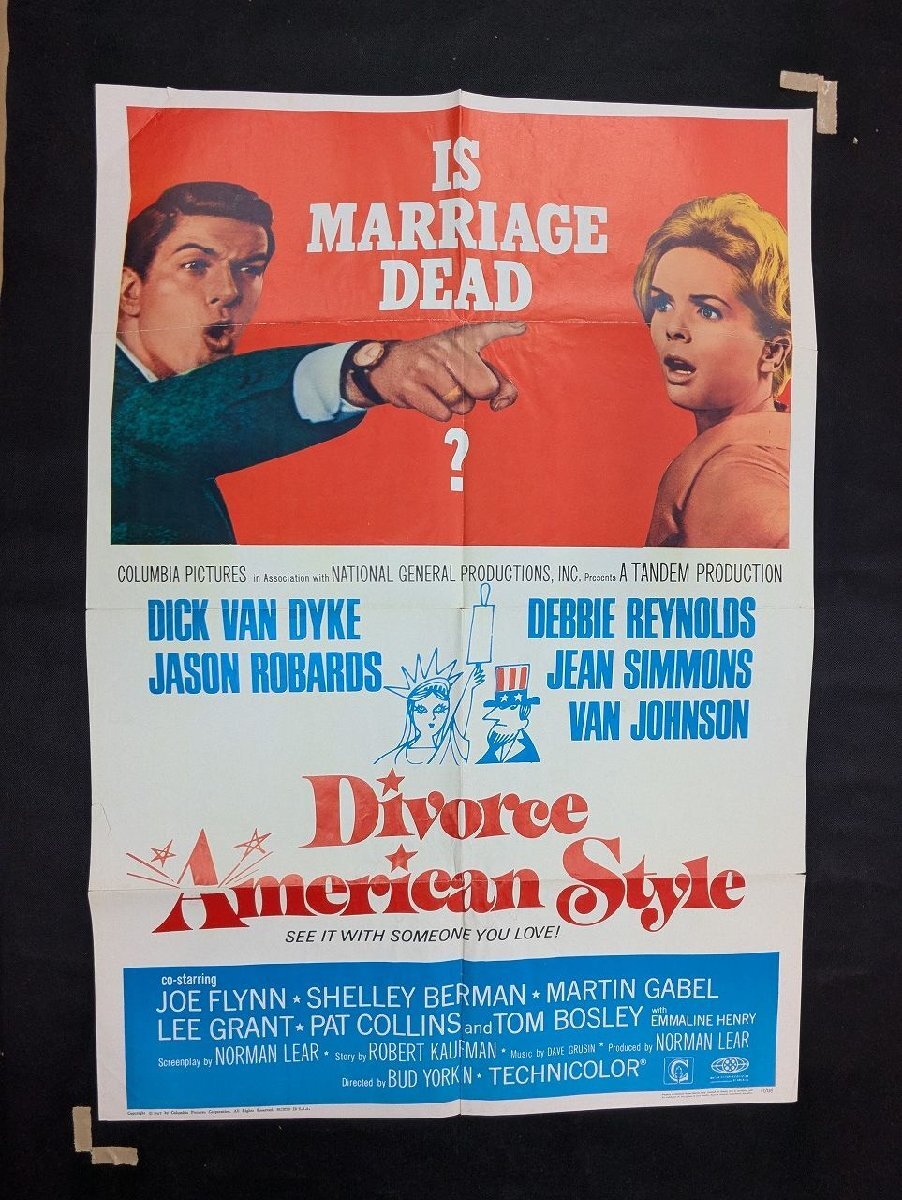 Yahoo!オークション - 長E356/US版1sh 映画ポスター【Divorce American...