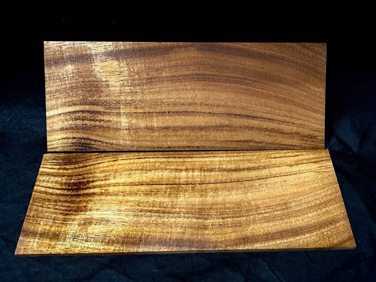 Yahoo!オークション - 極上2Aグレードハワイアンカーリーコア薄板2枚セ...