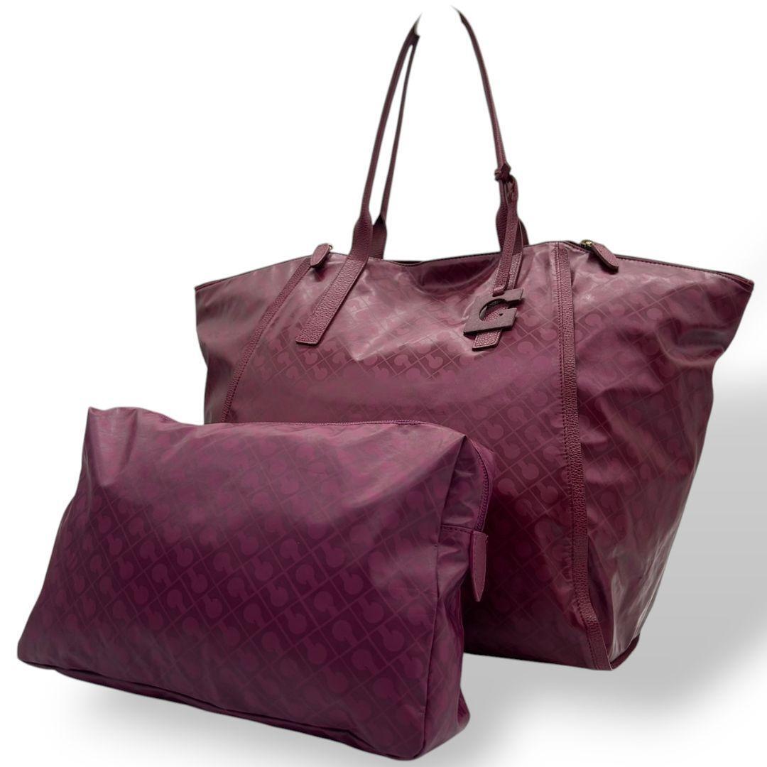 Yahoo!オークション - ゲラルディーニ トートバッグ ポーチ付き s38 赤...