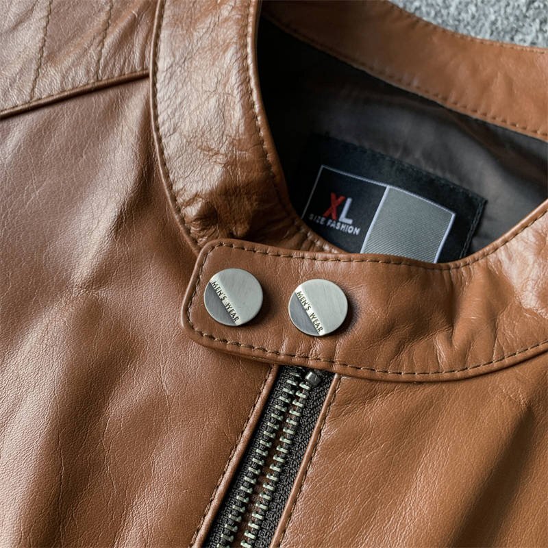 Yahoo!オークション - 人気モデル EU製 DCKMANY新品メンズ レザージャ...