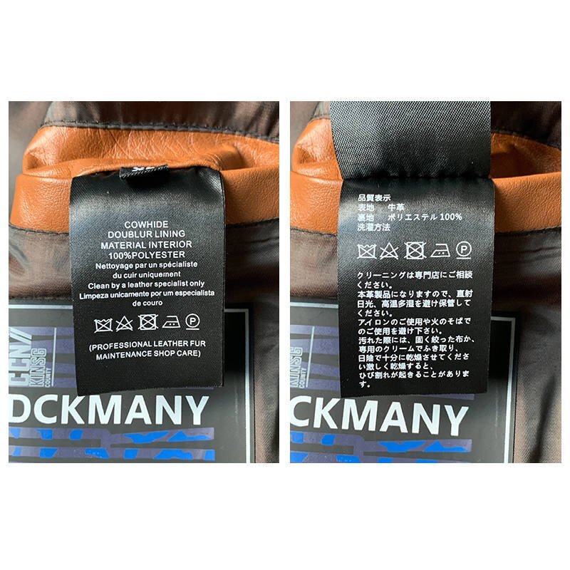 Yahoo!オークション - 人気モデル EU製 DCKMANY新品メンズ レザージャ...