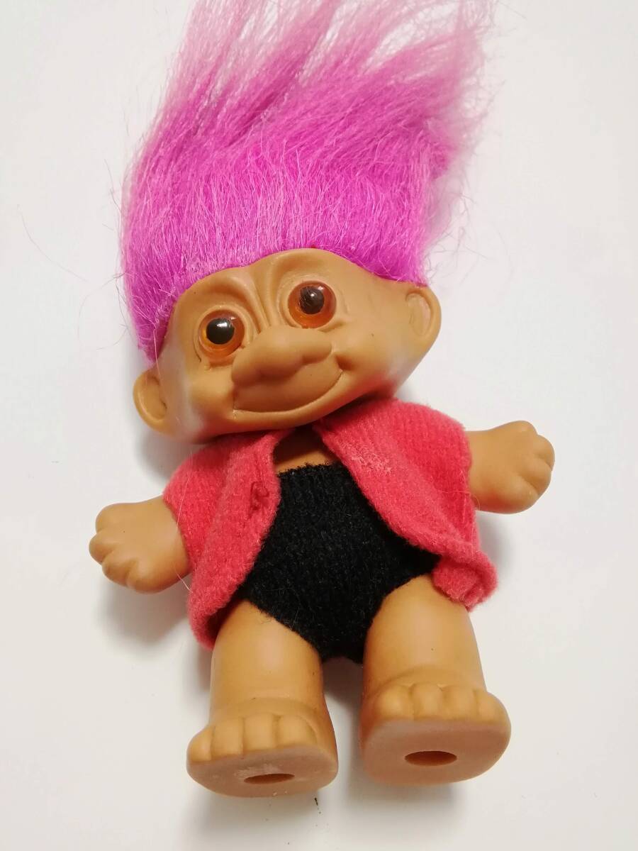 Yahoo!オークション - Vintage Purple Hair Troll Doll ／ビンテージ ...