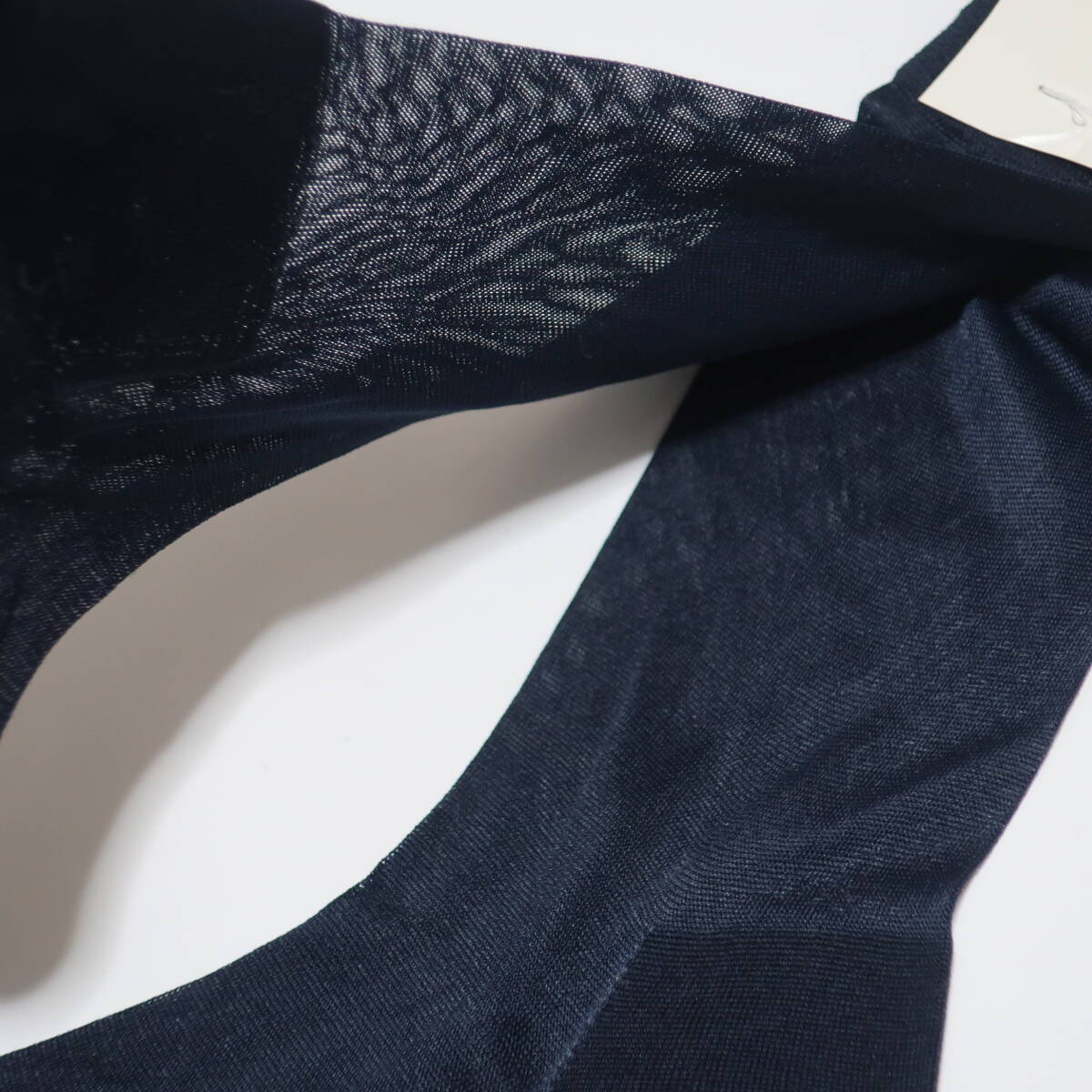 日本代購代標第一品牌【樂淘letao】－日本製 ナイロン 綿底 ソックス 23cm 紺 ネイビー シースルー 靴下 紳士 メンズ ストッキング ハイゲージ 濃紺 薄手 小さいサイズ monde