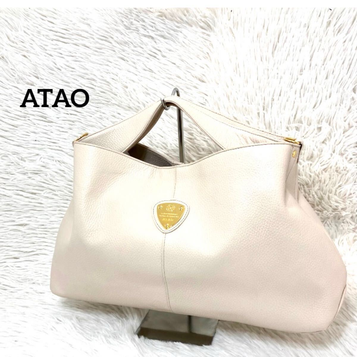 Yahoo!オークション - ATAO アタオ elvy エルヴィ ハンドバッグ レザー...