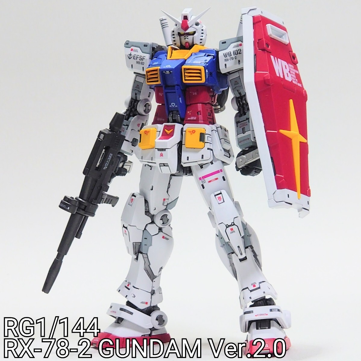 Yahoo!オークション - RG1/144「RX-78-2 ガンダム Ver.2.0」全塗装 ガ...