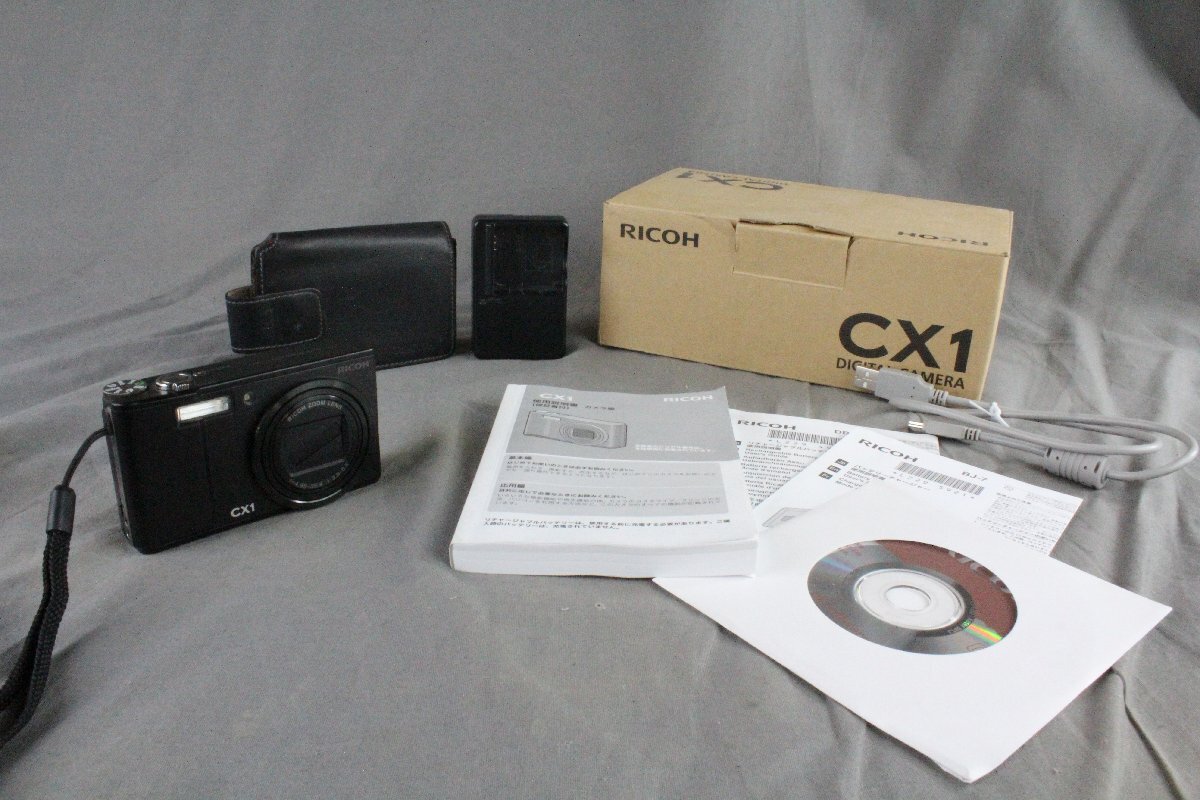 Yahoo!オークション - F RICOH リコー CX1 ブラック コンパクトデジタ...
