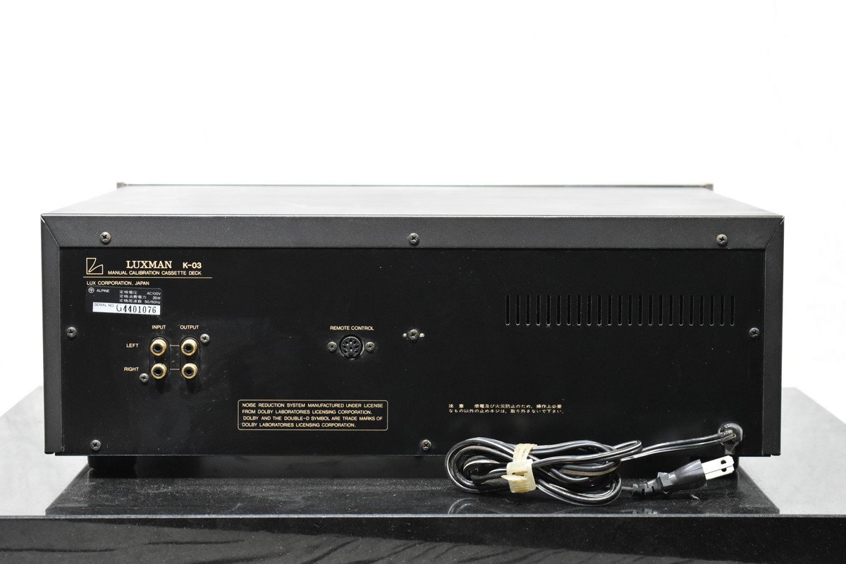 Yahoo!オークション - LUXMAN K-03 ラックスマン カセットデッキ