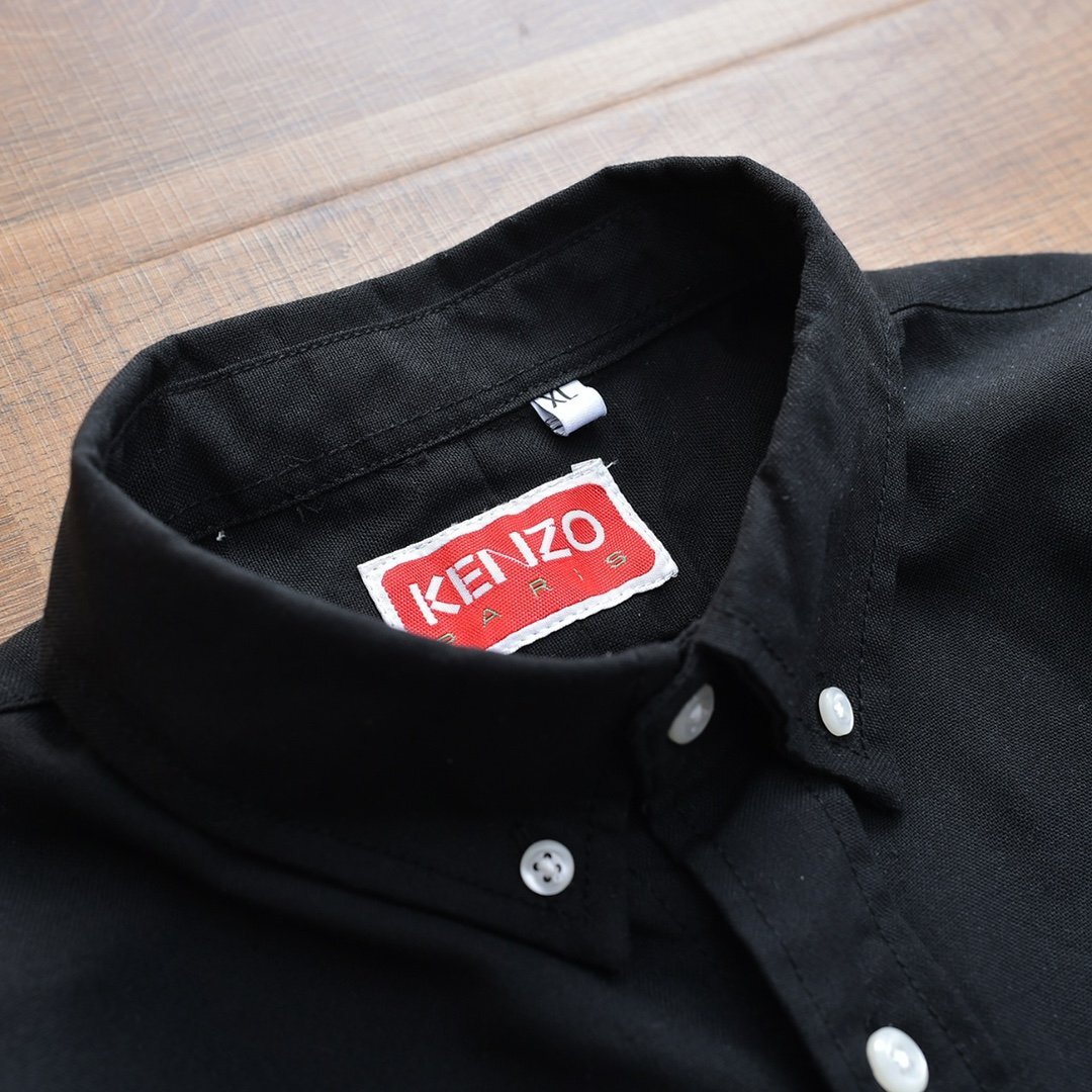 Yahoo!オークション - KENZO ケンゾー BOKE FLOWER Crest Casual Shirt...