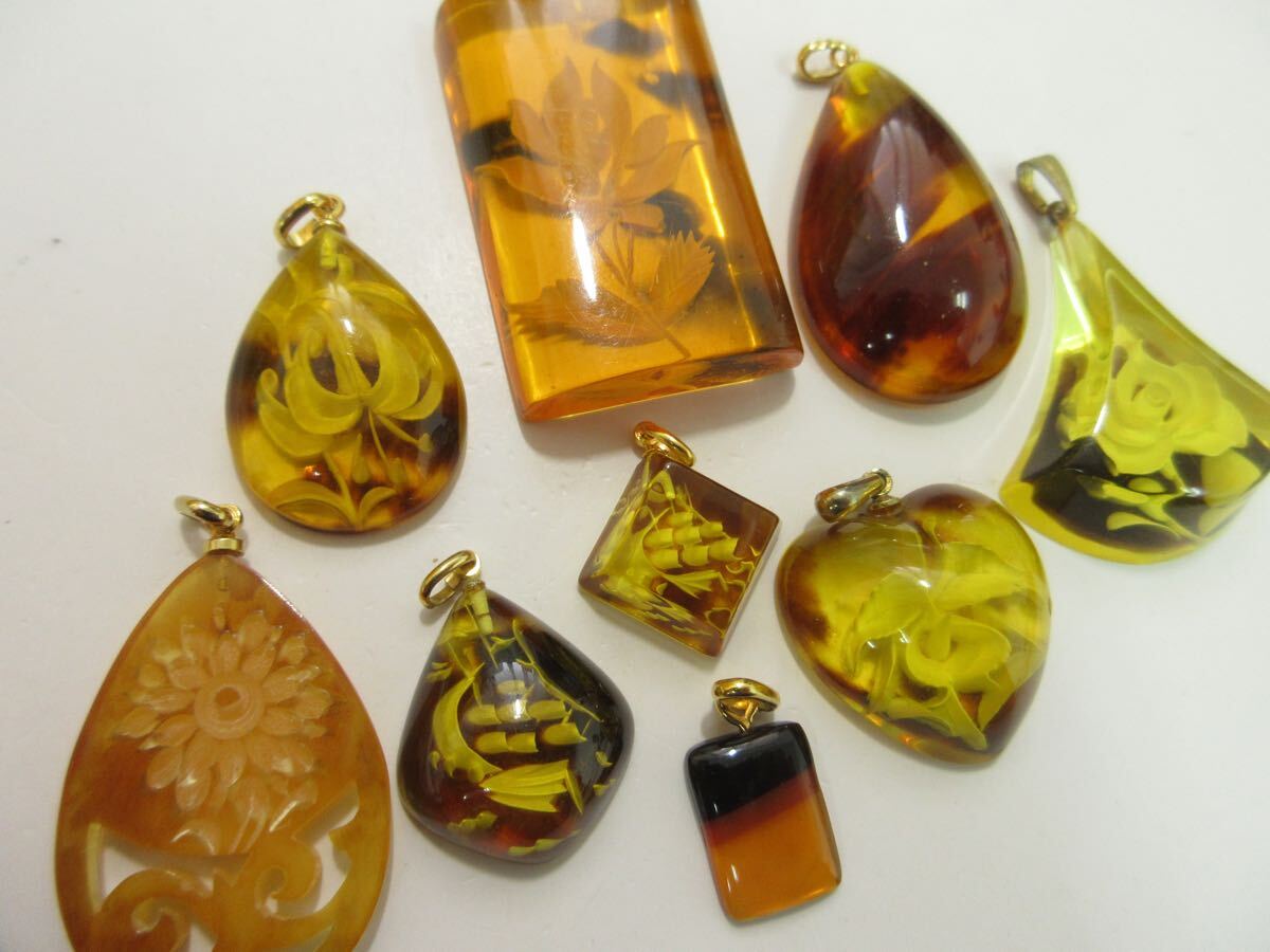 C69 べっ甲系 張りべっ甲 ペンダントトップ ネックレストップ ヴィンテージ ビンテージ アクセサリー 大量 まとめ売り まとめ TIA(べっ甲)｜売買されたオークション情報、yahooの ...