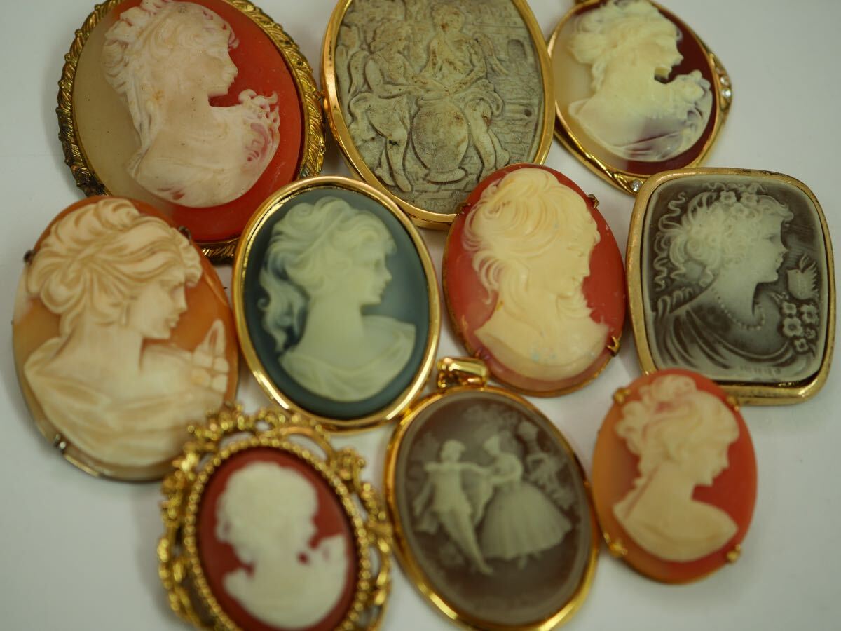 Yahoo!オークション - 【E96】カメオ CAMEO カメオ系 シェルカメオ ブ...