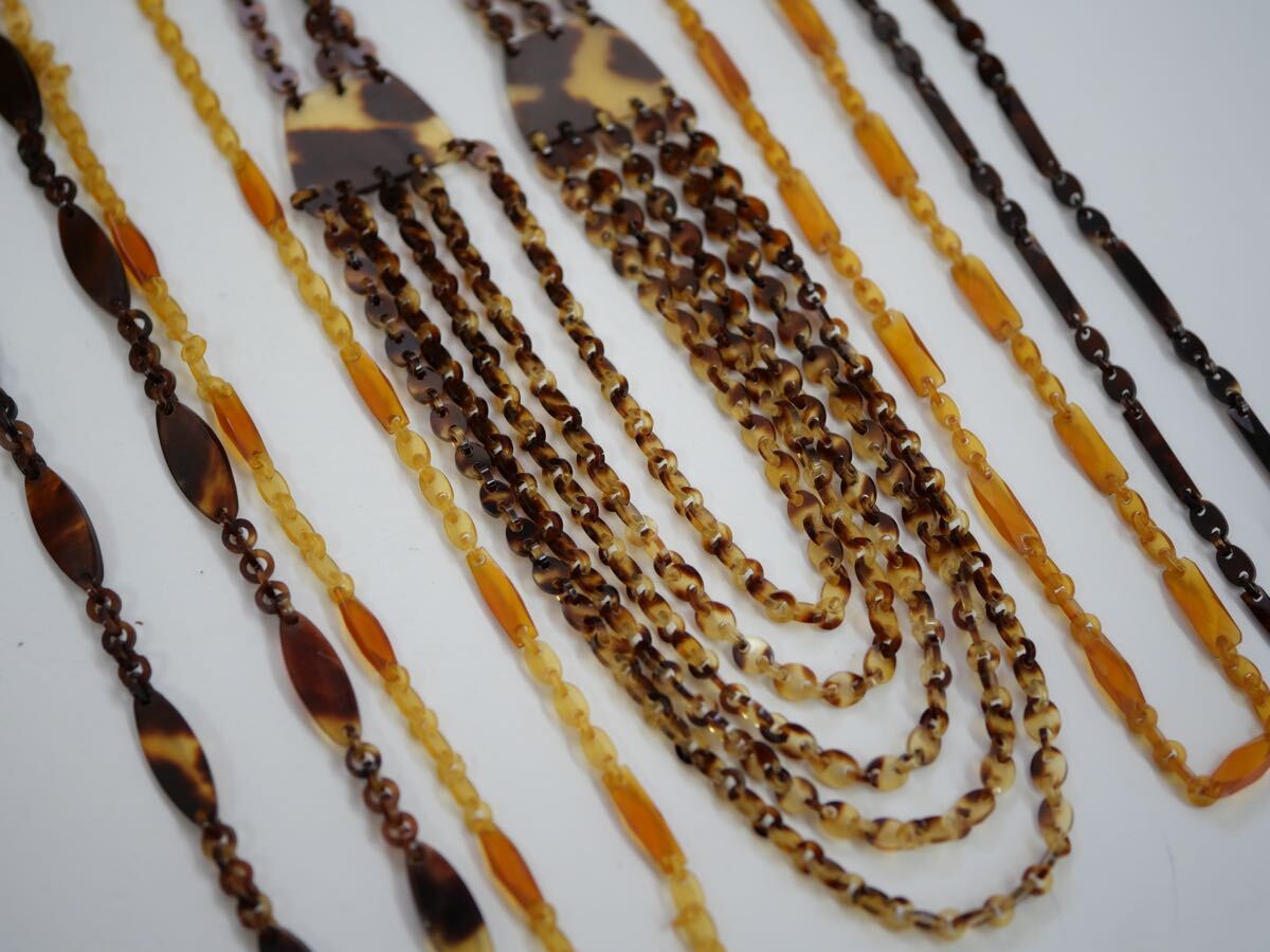 Yahoo!オークション - 【D63】鼈甲 ベッコウ べっ甲 ネックレス ヴィン...