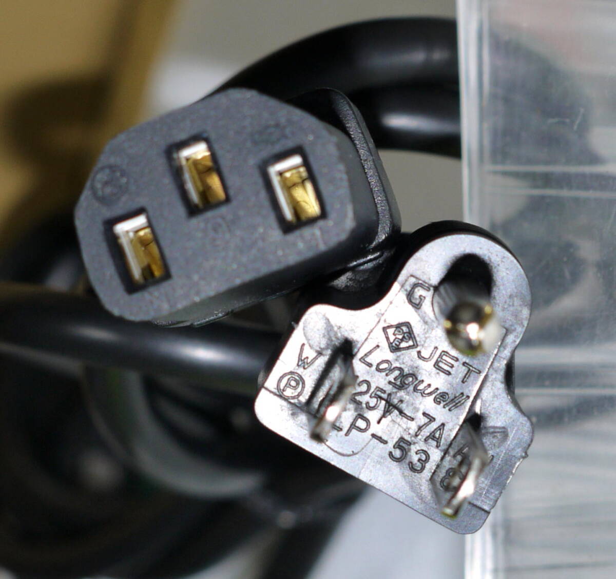 Yahoo!オークション - 電源ケーブル ACケーブル Longwell製 3P-3P LS-1...