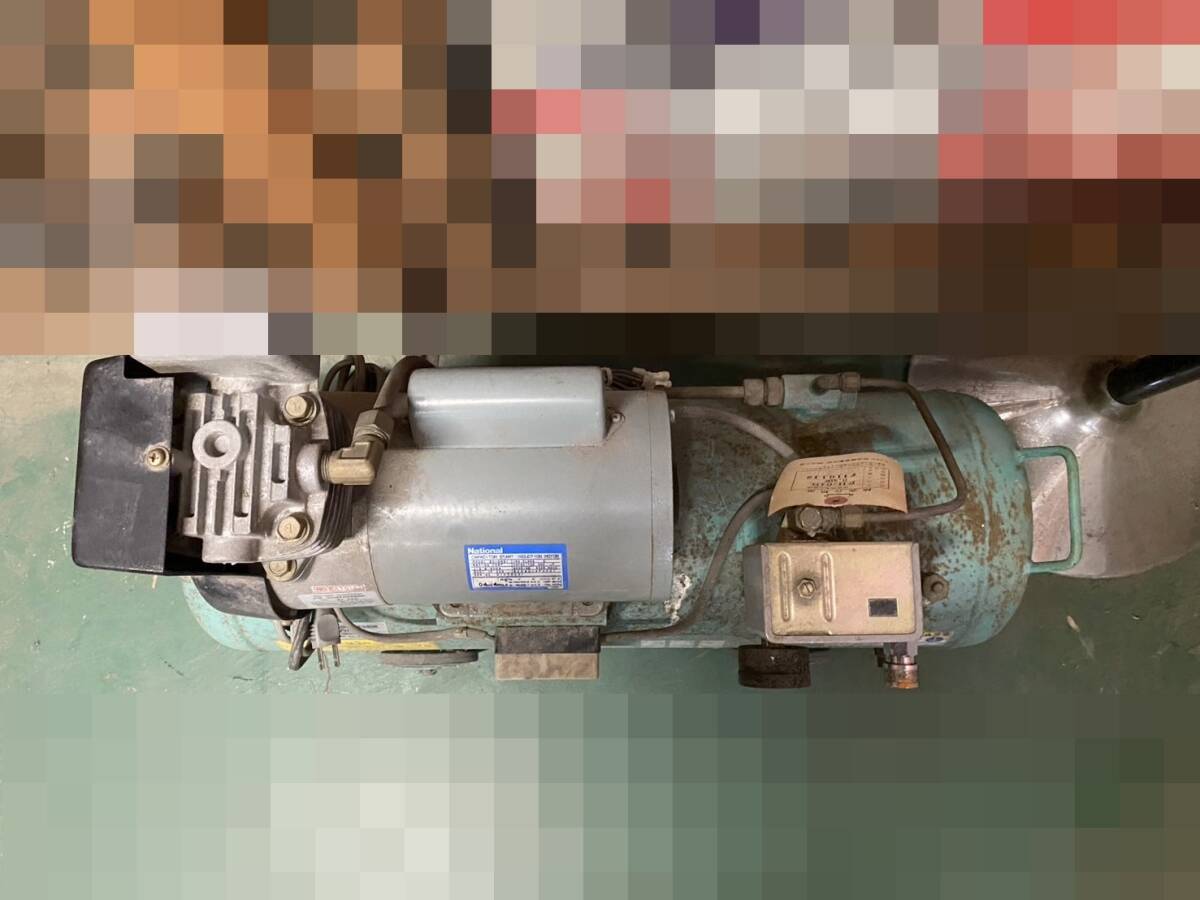 Yahoo!オークション - メイジ エアーコンプレッサー FH-04B 0.4kw 中古...